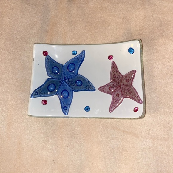 Hand Crafted | Accents | Vintage Textured Reverse Painted Starfish ...